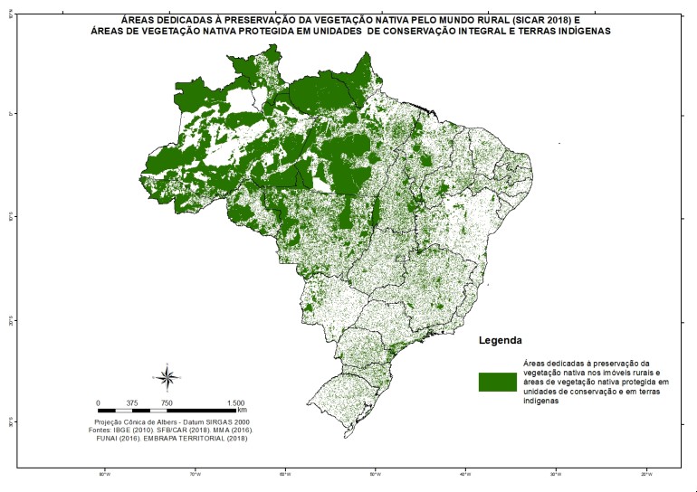 Embrapa mostra que o Brasil é um dos que mais protegem as florestas