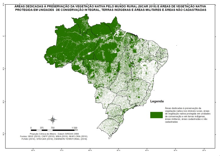 Embrapa mostra que o Brasil é um dos que mais protegem as florestas
