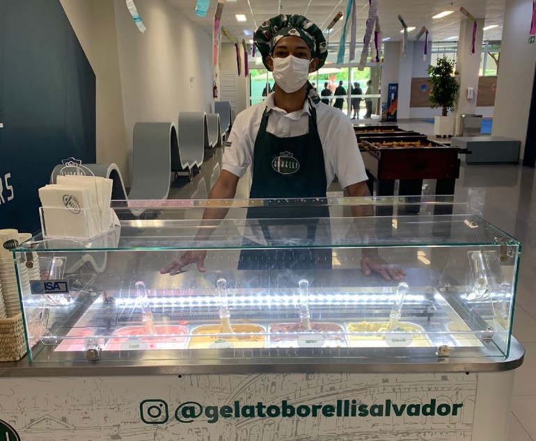Gelato Borelli apresenta novo serviço em Salvador