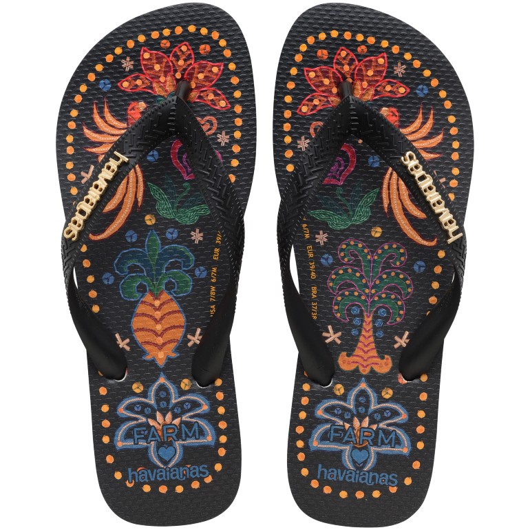 Havaiana e Farm lançam coleção inspirada na tropicalidade brasilera