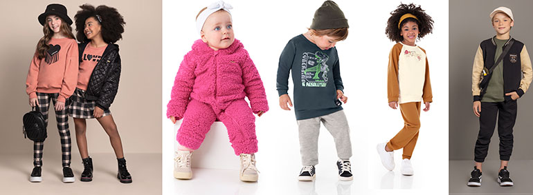 Marcas antecipam tendência para moda infantil no inverno de 2024